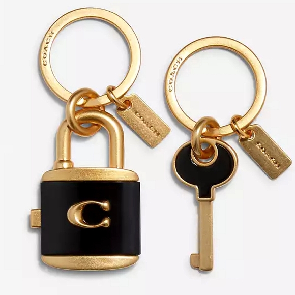 Coach | Accessories | Coach Lock Key Bag Charm Valet Detachable Key ...